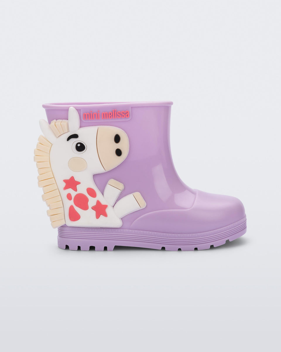 Welly Wonderland Boot in Lilac for Babies & Mini Melissa Shoes US