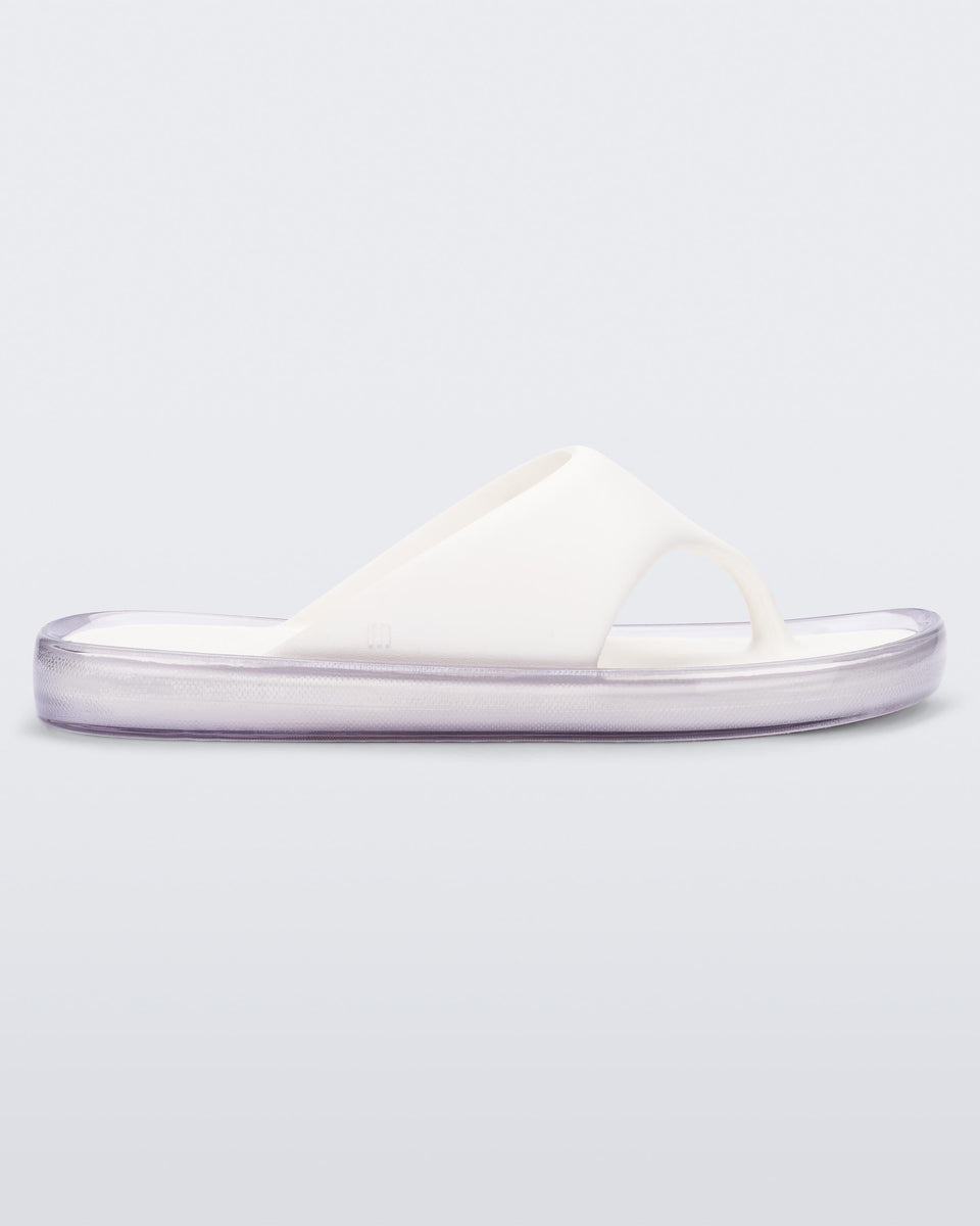 Float Flip Flop in White/Clear & Melissa Shoes US
