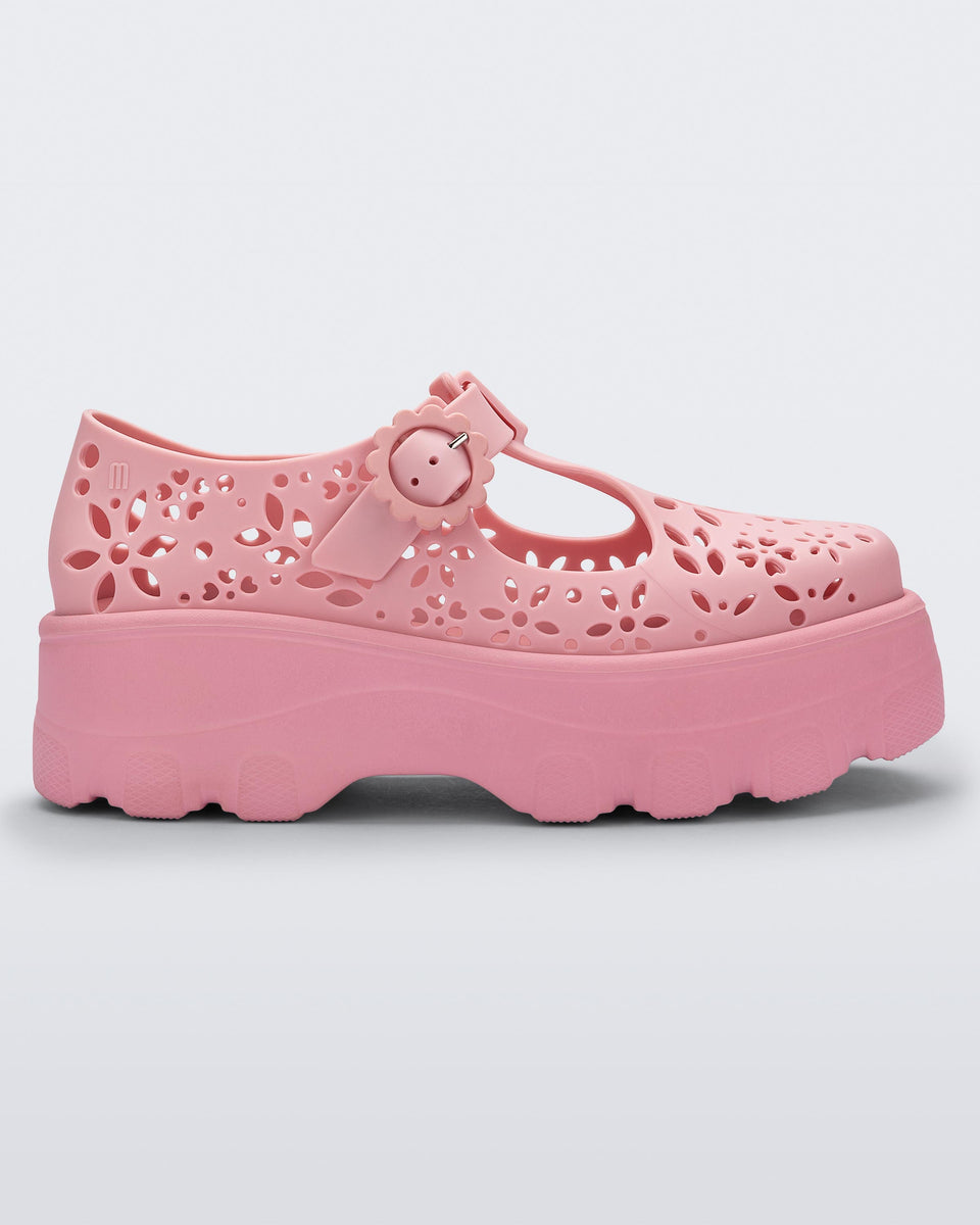 Kick Off Lace Platform in Pink & Melissa Shoes US
