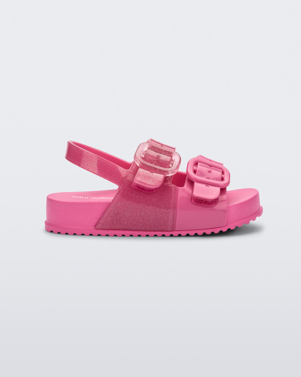 Cozy Sandal in Pink Glitter for Babies & Mini Melissa Shoes US