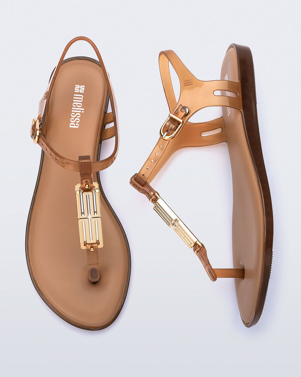 Solar M Chic Sandal in Brown & Melissa Shoes US