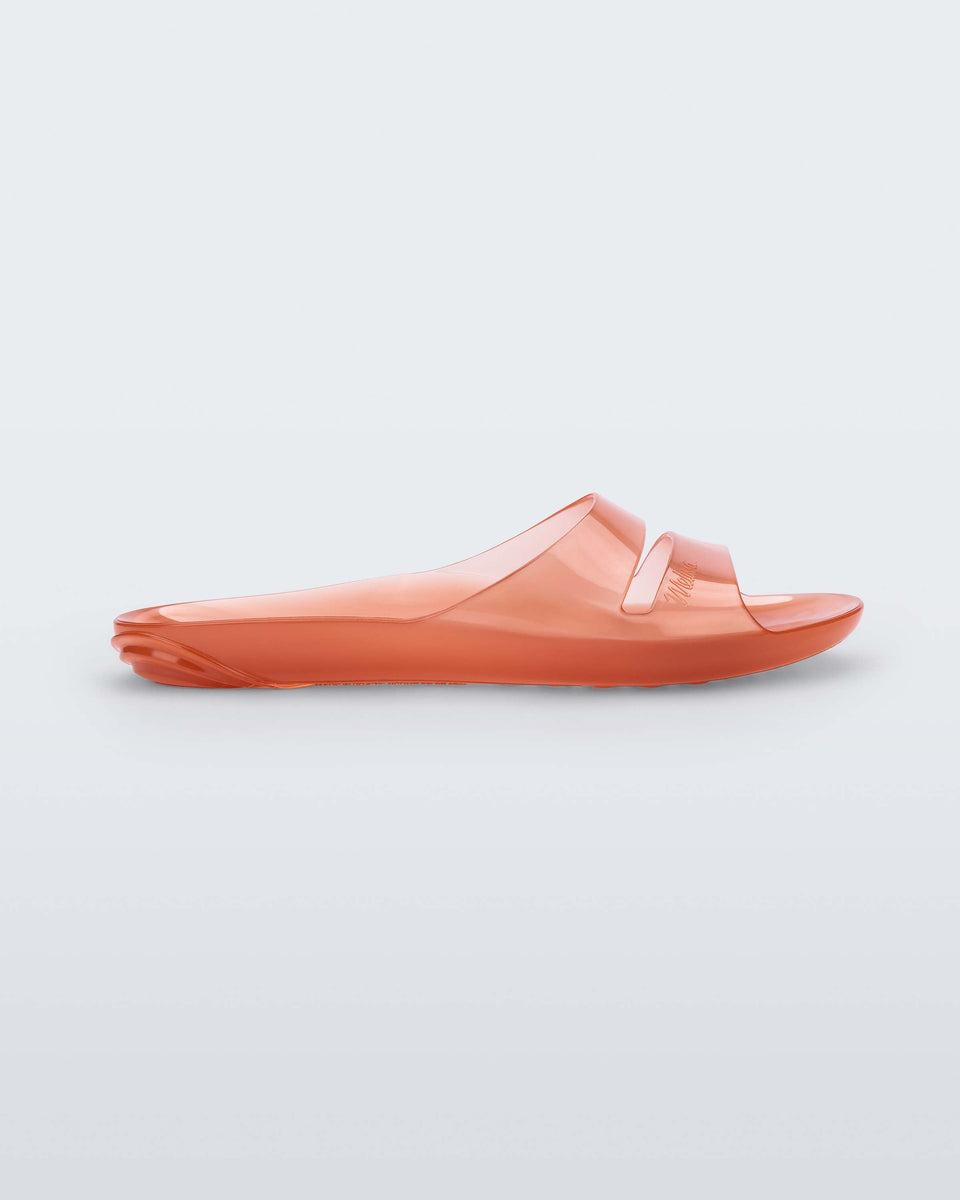 Real Jelly Slide in Clear Orange & Melissa Shoes US