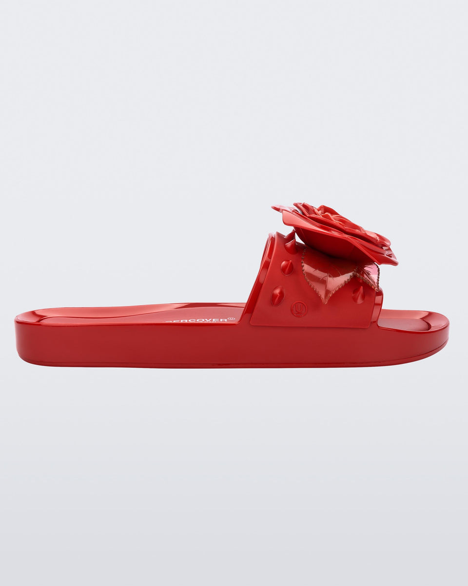 Spikes Beach Slide in Red – Melissa Shoes