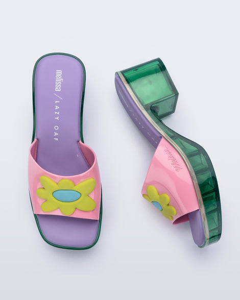 MELISSA SHAPE + LAZY OAF Heel in Pink – Melissa Shoes