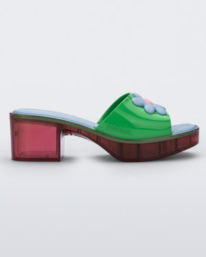 Shape Heel in Green – Melissa Shoes